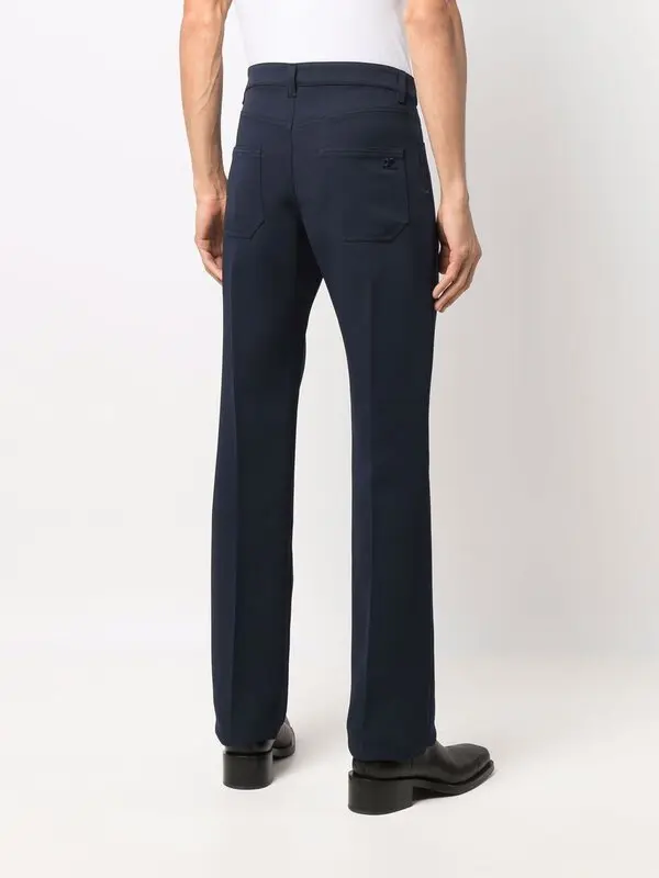 COURREGES High-waisted Straight-leg Trousers