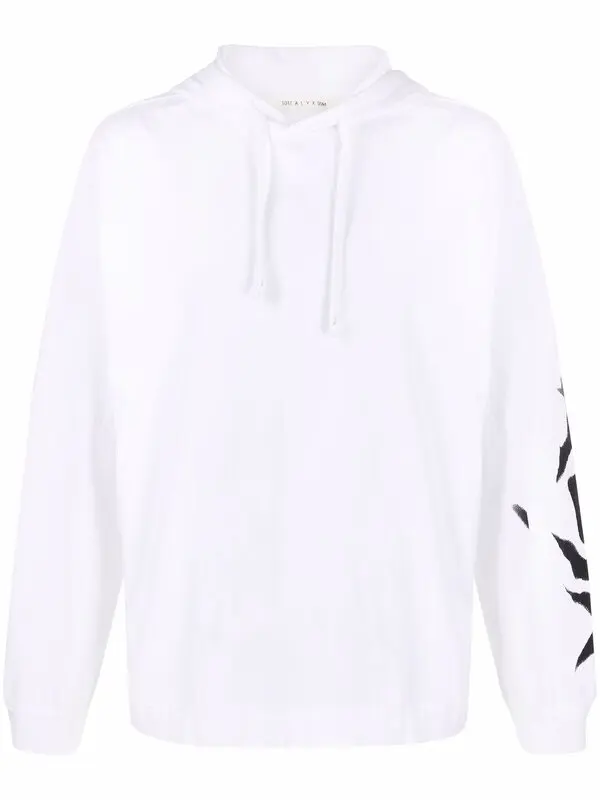 1017 Alyx 9sm Scar Print Hoodie - White
