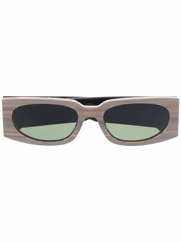 Gcds Rectangular-frame Sunglasses - Brown