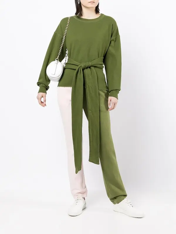 LA DETRESSE Tied-waist Jumper