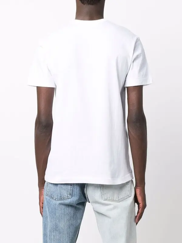 Play Comme Des Garcon Micro Heart Round-neck T-shirt - White