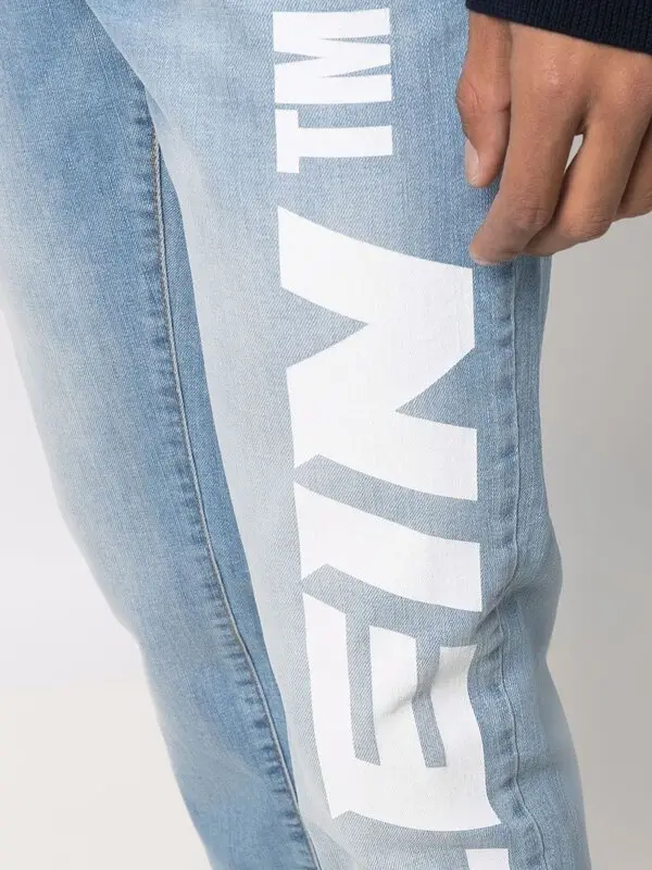 Philipp Plein Logo-print Straight-leg Jeans