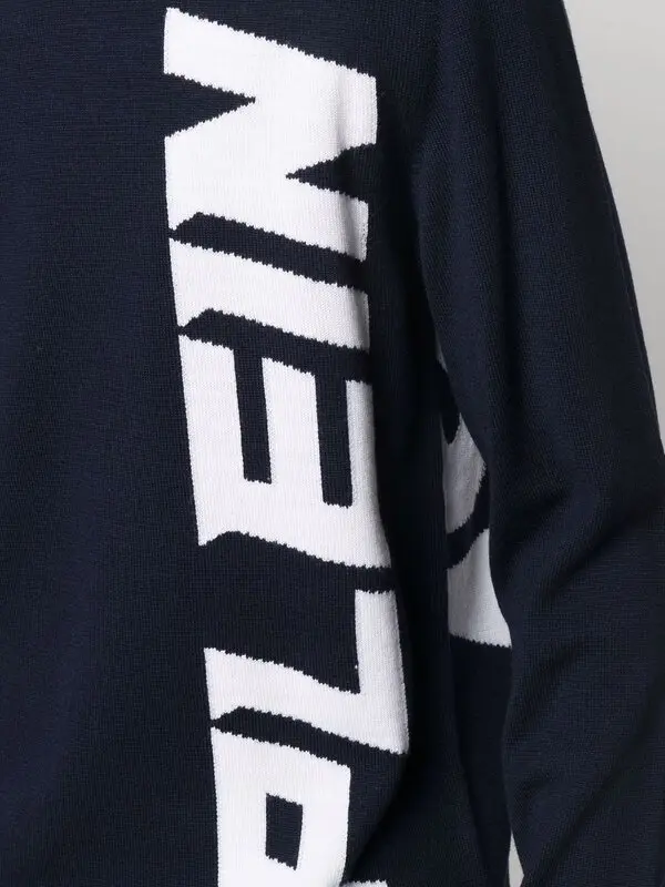 Philipp Plein Logo-print Wool Sweater - Blue