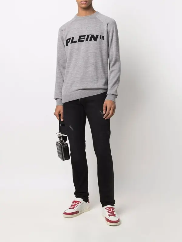 Philipp Plein Logo-print Jumper - Grey