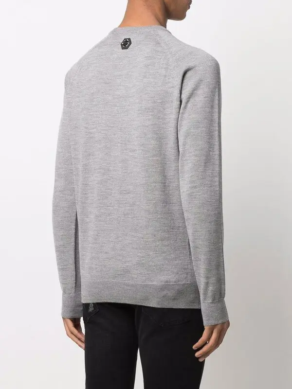 Philipp Plein Logo-print Jumper - Grey