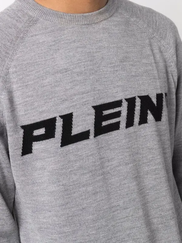Philipp Plein Logo-print Jumper - Grey