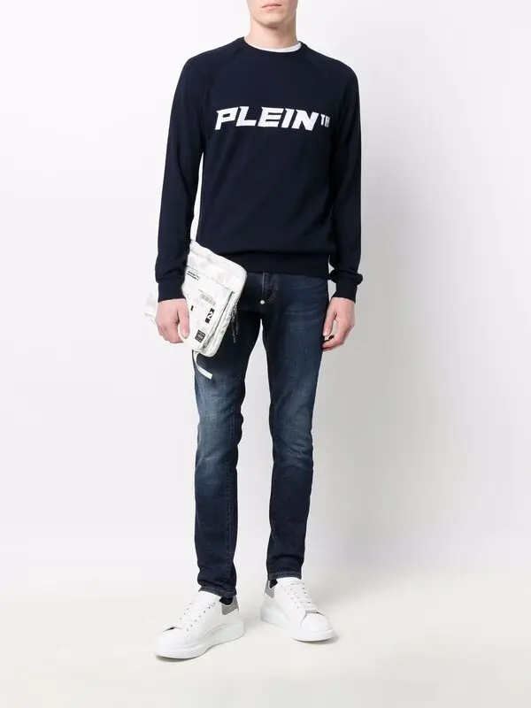 Philipp Plein Low-rise Slim-cut Jeans - Blue