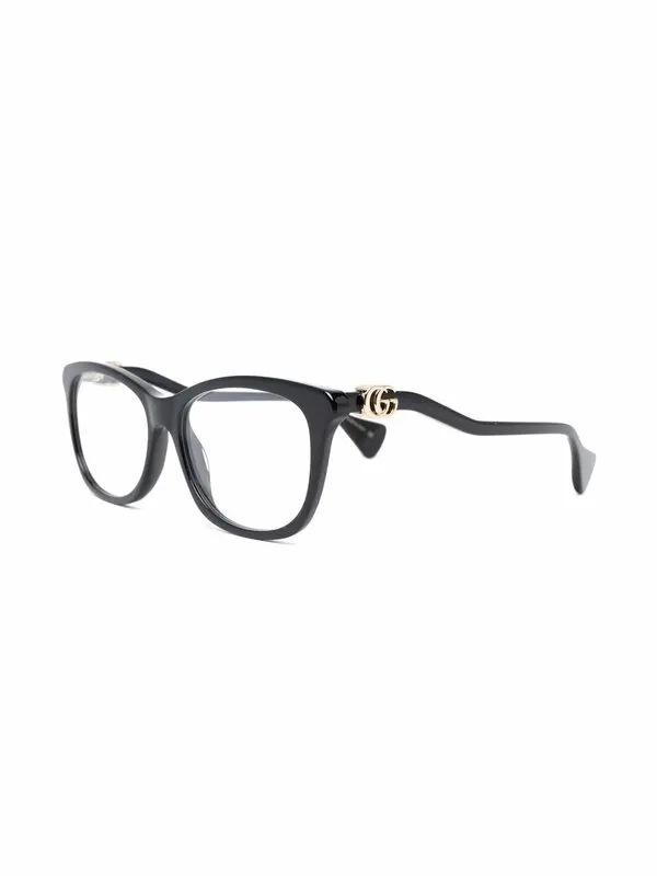Gucci Logo-plaque Square-frame Glasses