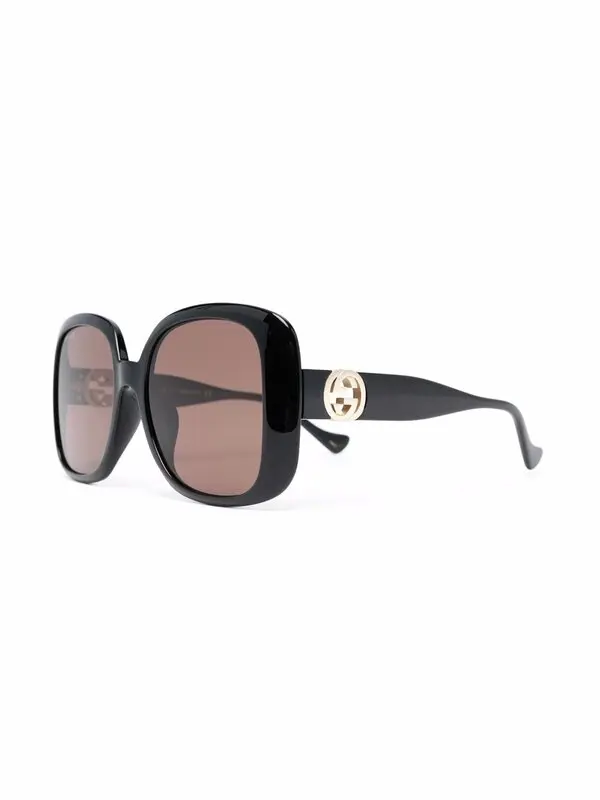 Gucci Square Frame Chain Sunglasses