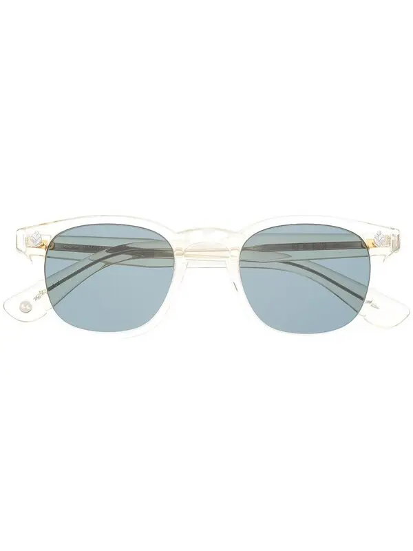 Garrett Leight Transparent Square-frame Sunglasses - Neutrals
