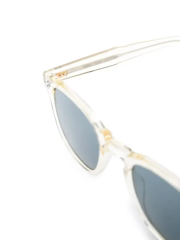 Garrett Leight Transparent Square-frame Sunglasses