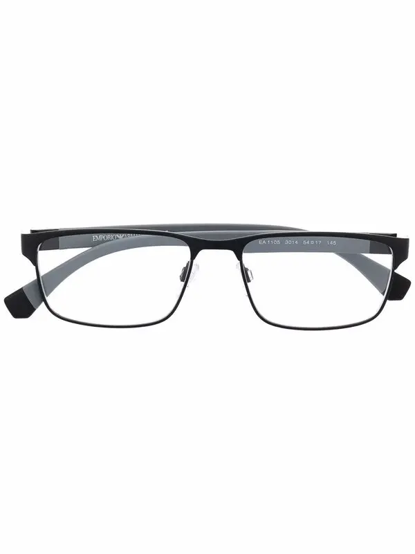Emporio Armani Square Frame Glasses - Black