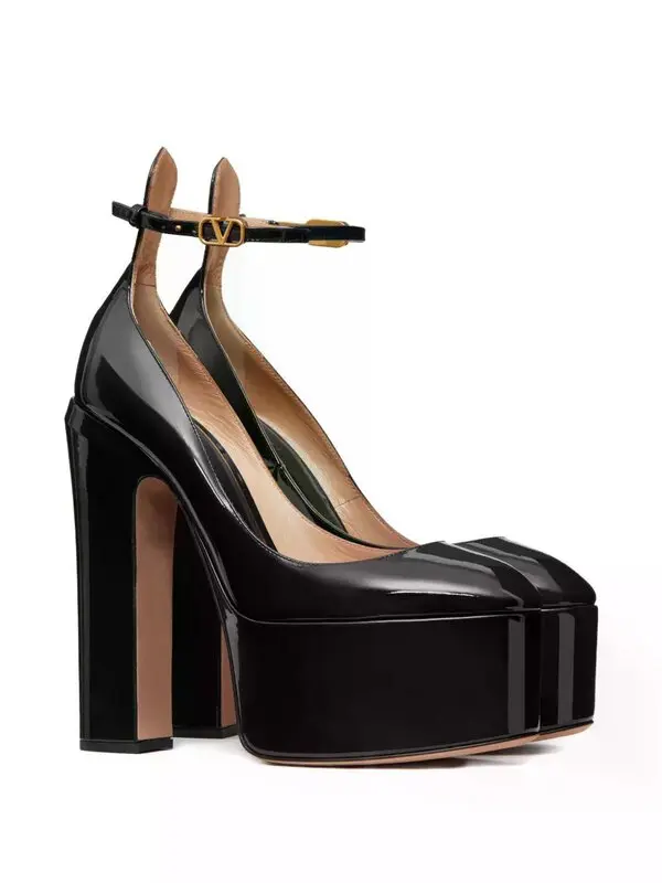 Valentino Garavani 155mm Tan-go Platform Pumps - Black