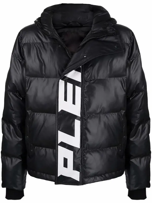 Philipp Plein Logo-print Hooded Padded Jacket - Black