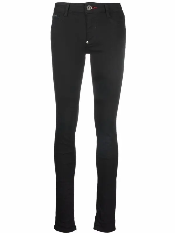 Philipp Plein High-rise Skinny Jeggings - Black