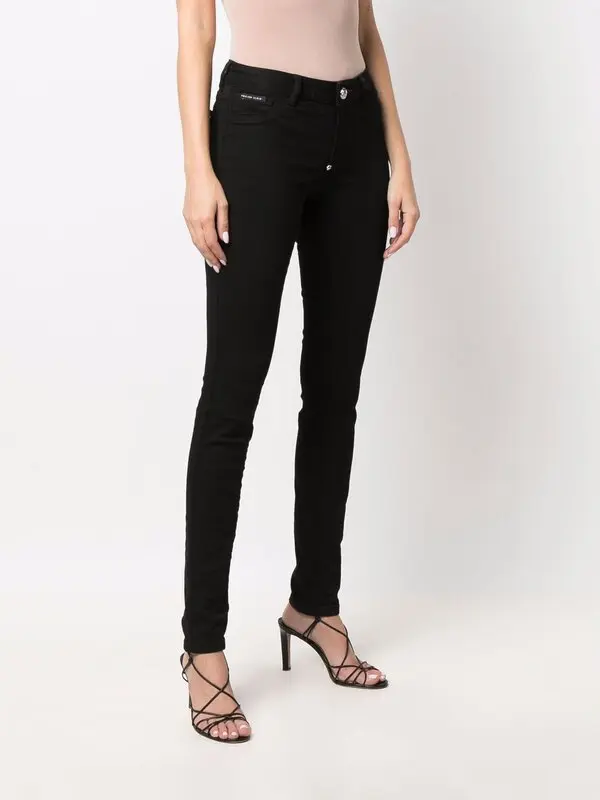 Philipp Plein High-rise Skinny Jeggings - Black
