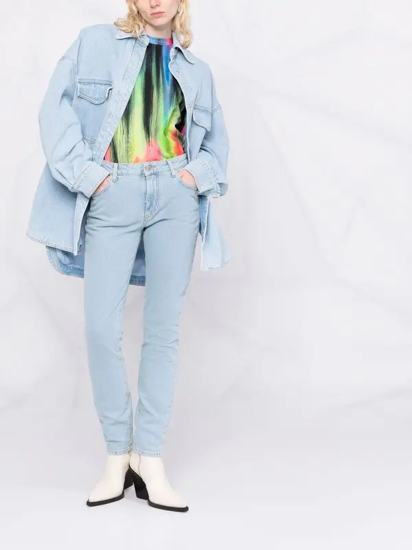 Attico High-rise Straight-leg Jeans
