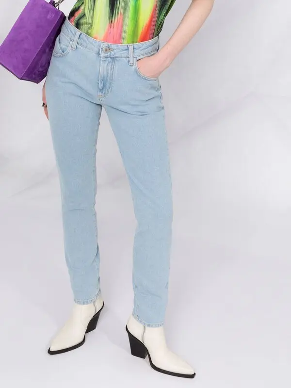 Attico High-rise Straight-leg Jeans