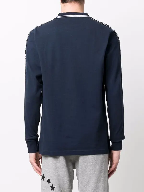 Philipp Plein Logo Embroidered Polo Shirt - Blue