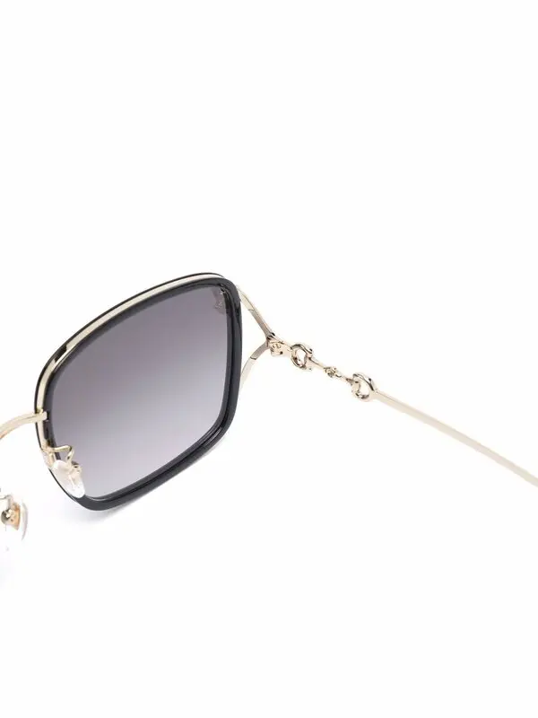 Gucci Horsebit Square-frame Sunglasses