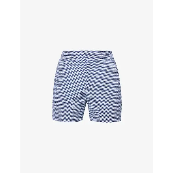 Frescobol Carioca Graphic-print Regular-fit Swim Shorts