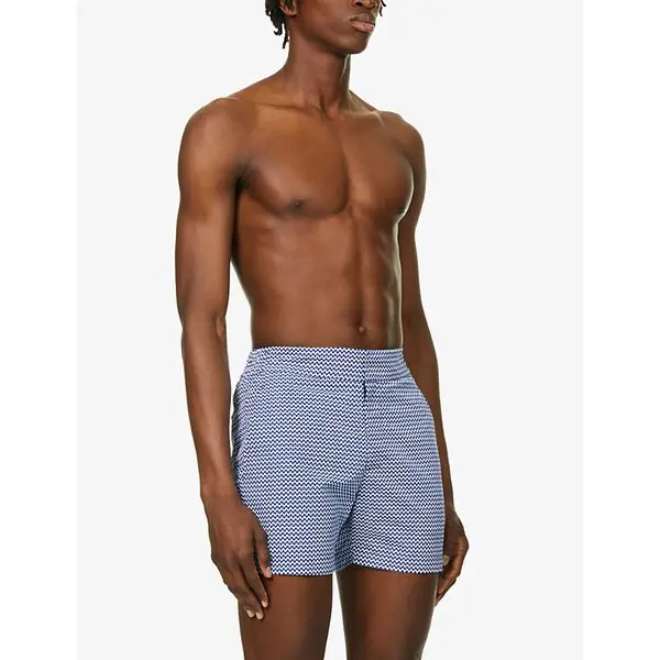 Frescobol Carioca Graphic-print Regular-fit Swim Shorts