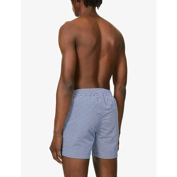 Frescobol Carioca Graphic-print Regular-fit Swim Shorts