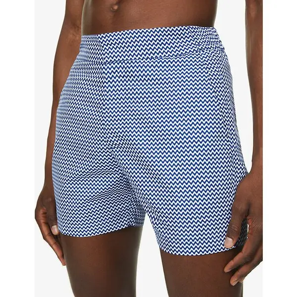 Frescobol Carioca Graphic-print Regular-fit Swim Shorts
