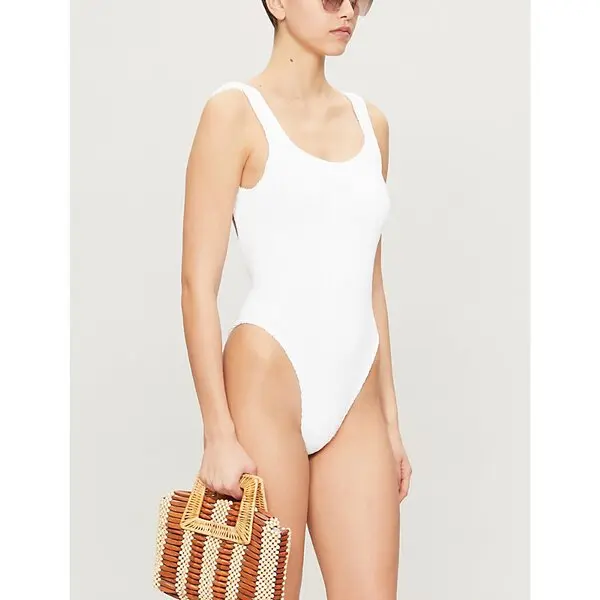 Hunza G Strappy One Piece Swimsuit - White