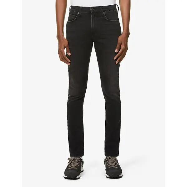 Citizens Of Humanity London Slim-fit Tapered Stretch-denim Jeans - Dark Storm