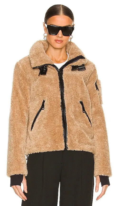Sam. Sherpa Denver Jacket - Camel