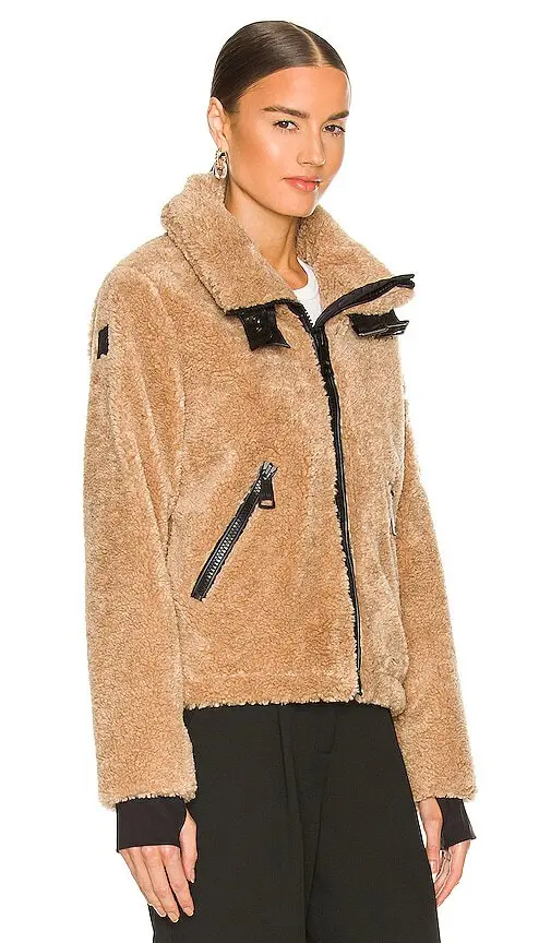 Sam. Sherpa Denver Jacket - Camel