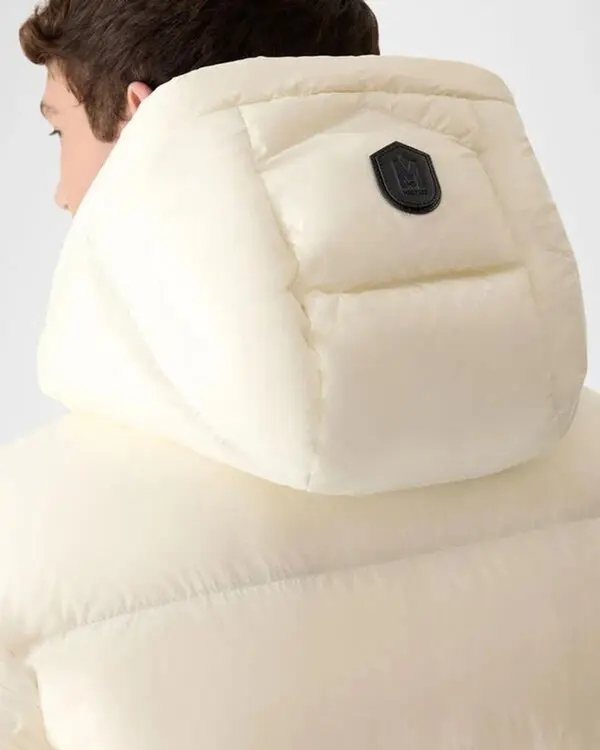 Mackage Kent Short Hooded Puffer Coat - Cream