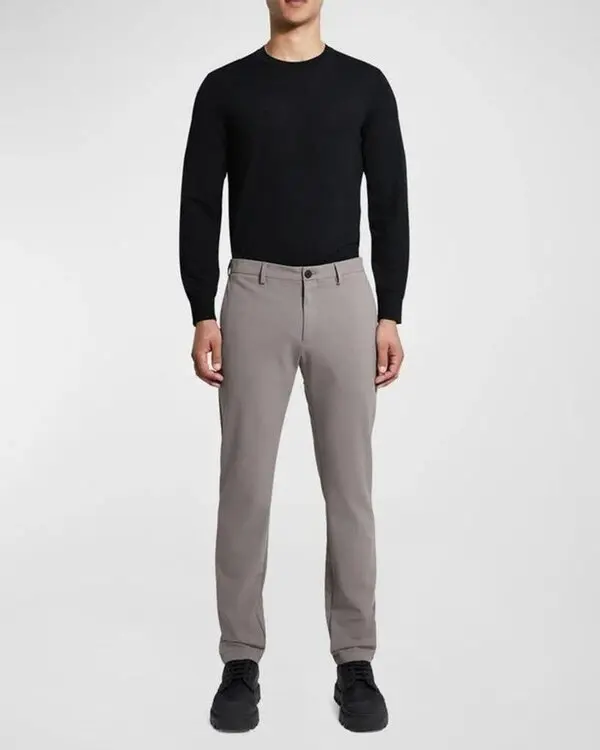 Theory Zaine Precision Ponte Slim-straight Pants - Sidewalk