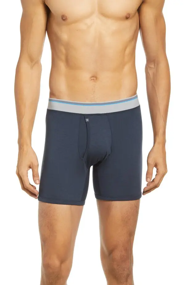 Mack Weldon 18-hour Jersey Boxer Briefs - Blue Night