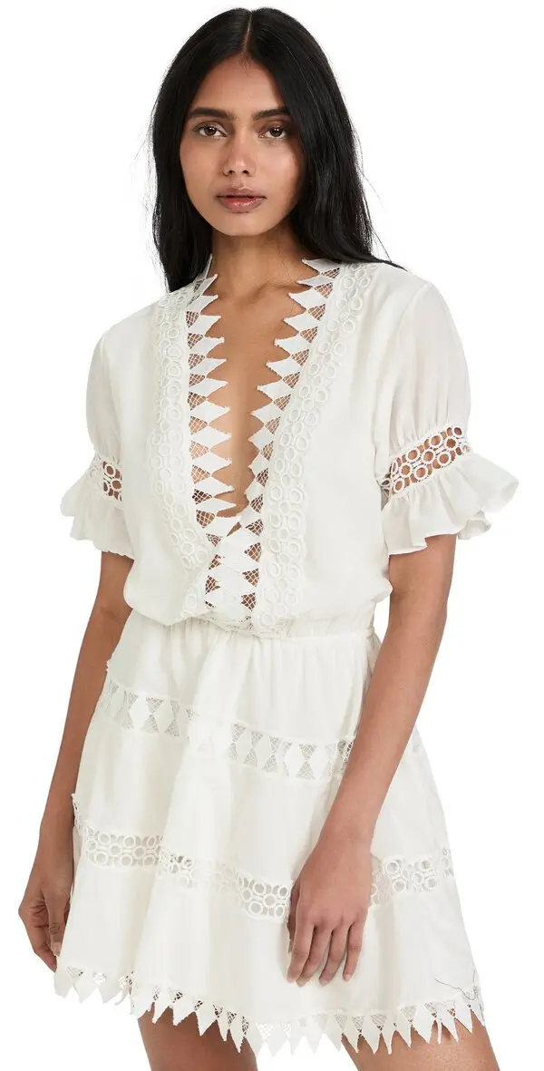 Peixoto Ora Mini Dress - White