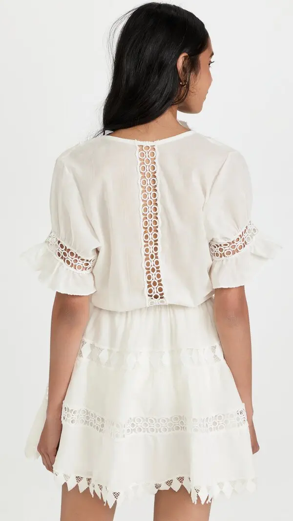 Peixoto Ora Mini Dress - White