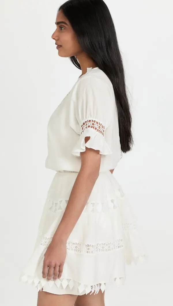 Peixoto Ora Mini Dress - White