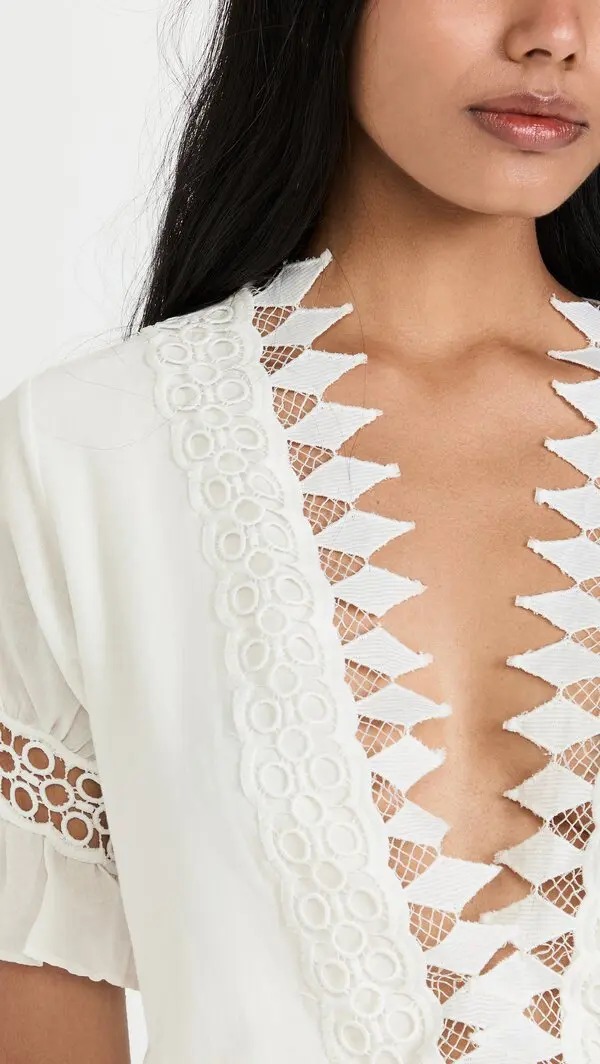 Peixoto Ora Mini Dress - White