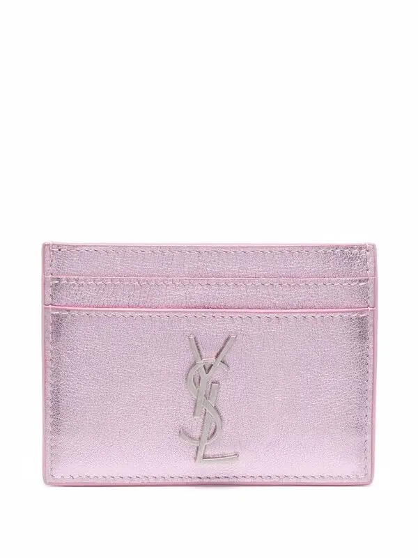 Saint Laurent Monogram Logo Leather Cardholder