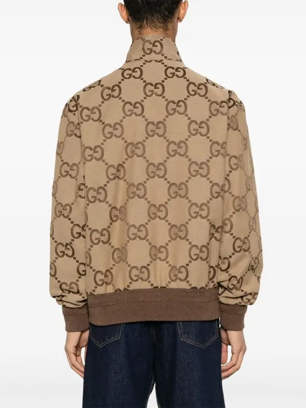 Gucci Jumbo Gg Canvas Jacket - Neutrals