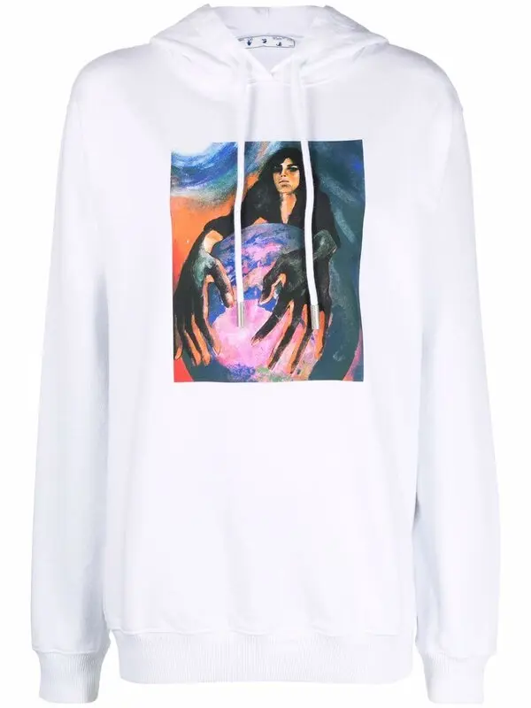 Off-White Graphic-print Hoodie - White