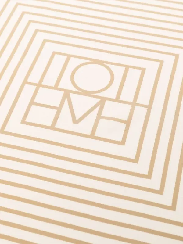 TOTEME Striped Logo-print Scarf