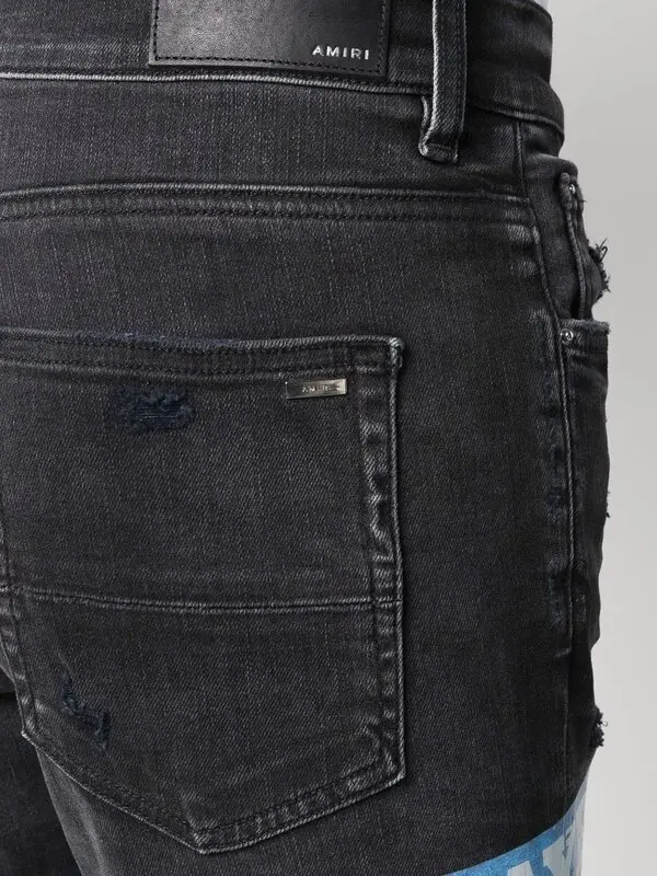 Amiri X Playboy Magazine Print Super-skinny Jeans - Black