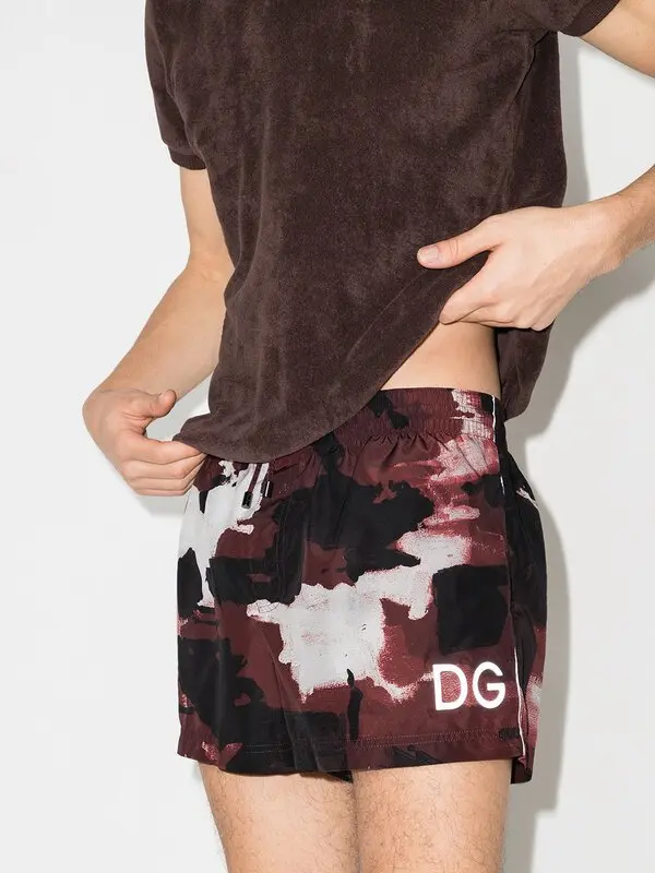 Dolce & Gabbana Camouflage-print Swimming Shorts