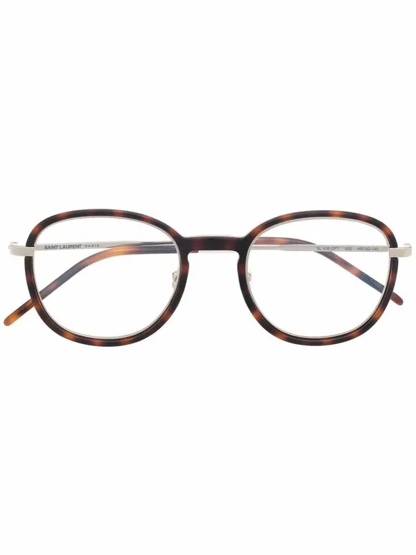 Saint Laurent Tortoiseshell-frame Glasses