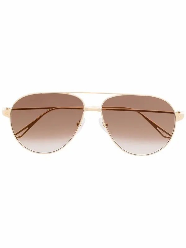 Cartier Pilot-frame Sunglasses - Gold