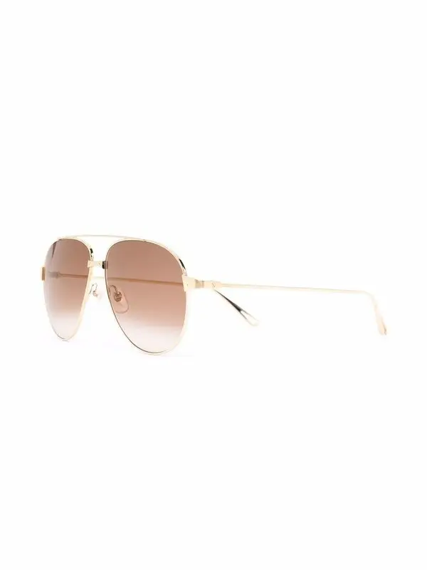 Cartier Pilot-frame Sunglasses - Gold
