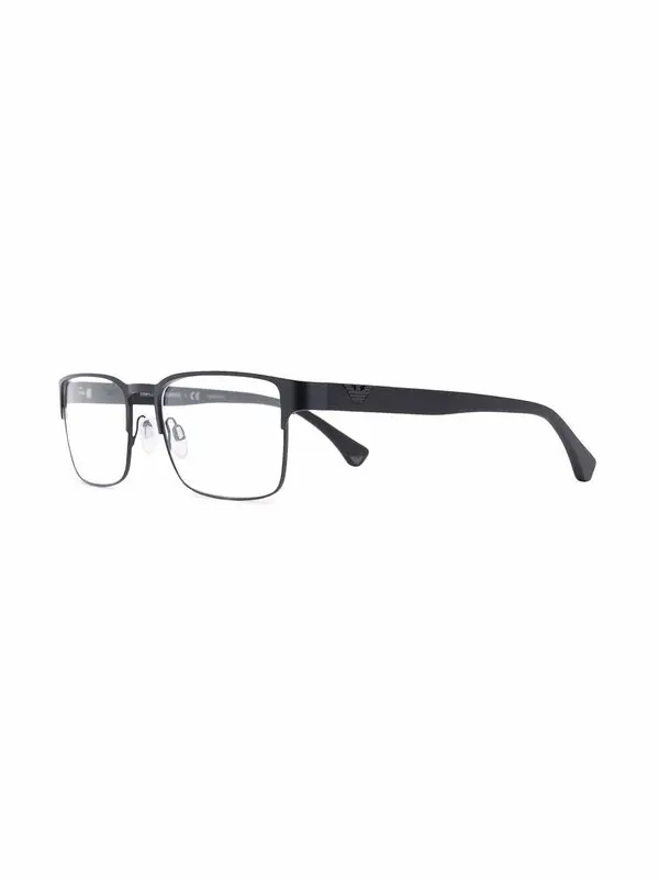 Emporio Armani Logo Square Frame Glasses