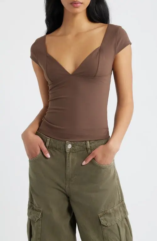 Free People Duo Corset Top - Pinecone